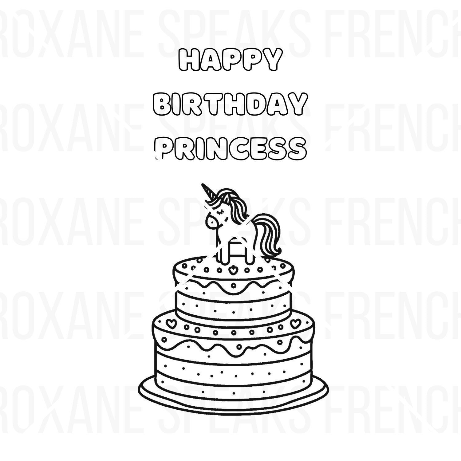 coloring pages cake unicorn