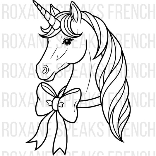 unicorn head printable coloring pages