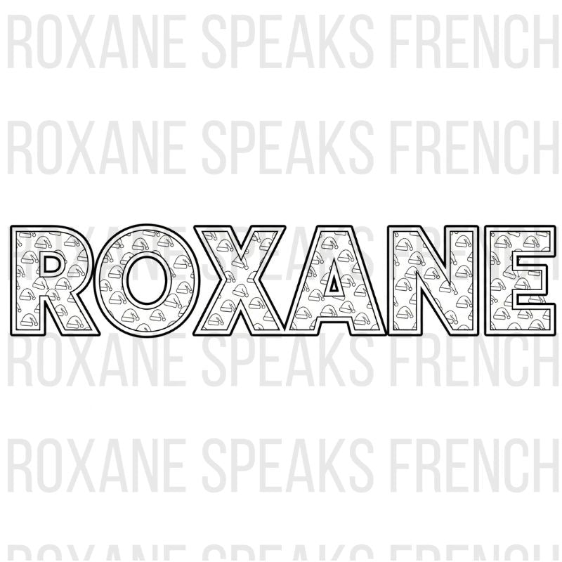 personalized name coloring sheet