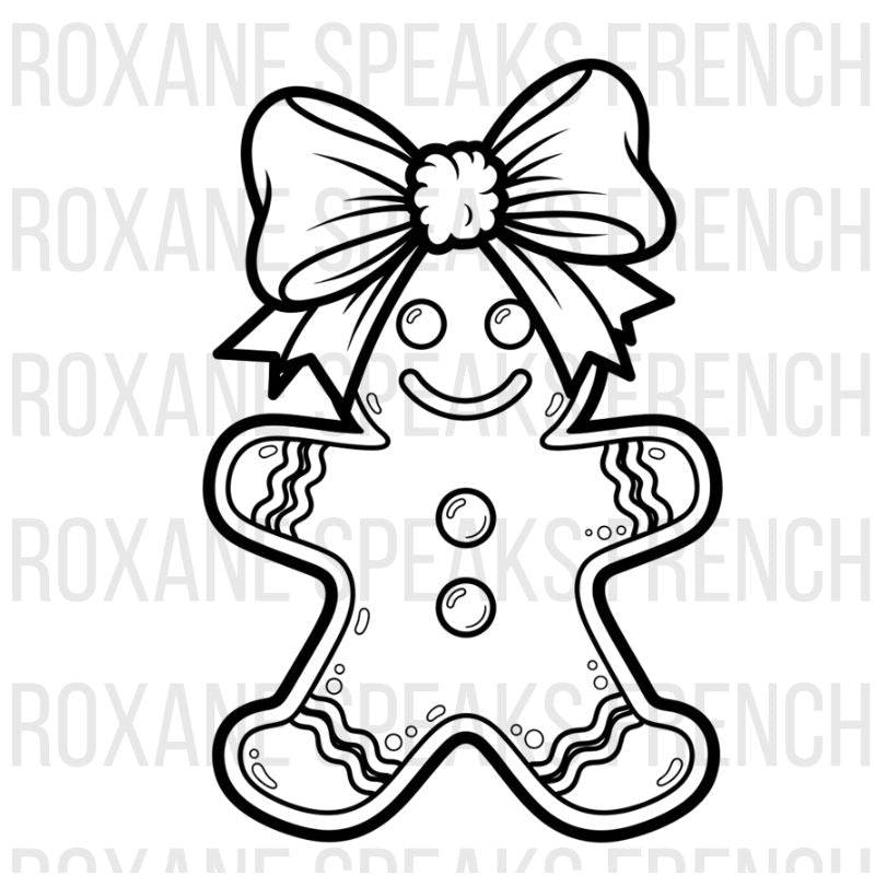 Gingerbread Man Coloring Pages - 4 Printable PDF Bundle – Roxane Speaks ...